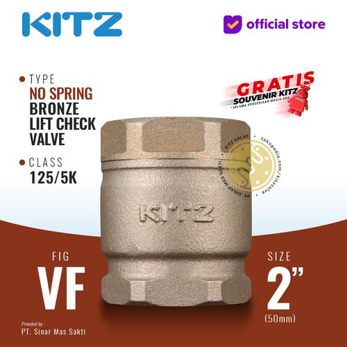 Promo KITZ Tusen Klep / Lift / Vertical Check Valve Fig. 125 VF , 2" - 50A - 50mm , Drat Cicil 0 ...