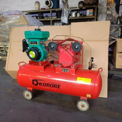 Jual AIR COMPRESSOR 1HP KOROBE WITH ENGINE KAWASAKI JAPAN 5HP BUILT UP ...
