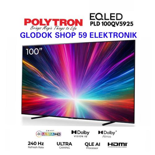 Jual POLYTRON PLD-100QV5925 / 100QV5925 UHD 4K Smart Dolby Atmos EQLED ...