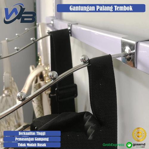 Jual Gantungan Hanger Dinding Stainless Steel Palang Tembok Melengkung ...
