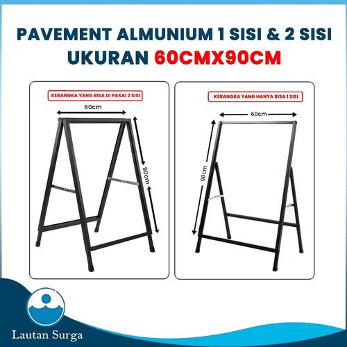 Jual Standing Banner Lipat Stand Banner Signage Sidewalk Segitiga ...