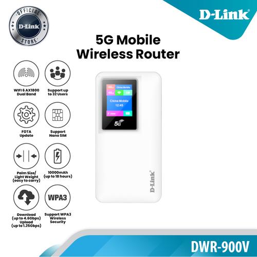 Promo D-Link DWR-900V 5G Wi-Fi 6 AX1800 Mobile Hotspot Cicil 0% 3x ...