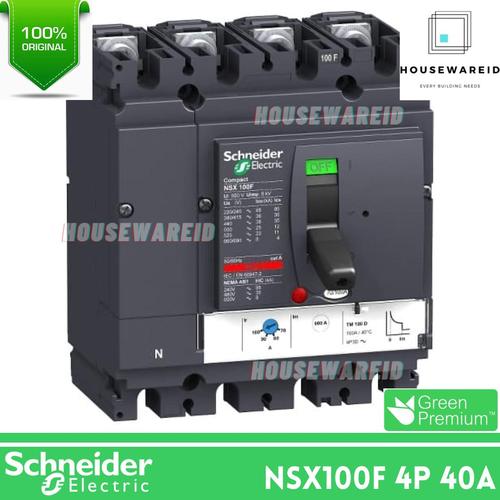 Promo MCCB 4 Phase 40 Ampere NSX100F 4p 40a Schneider LV429644 / MCCB ...