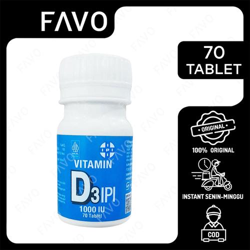 Promo IPI Vitamin D3 1000 IU - 75 Tablet - Memelihara Kesehatan Tulang ...