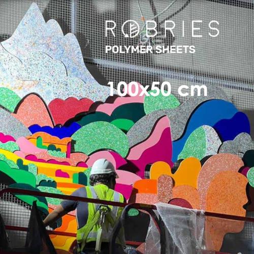 Jual Robries Recycled Polymer Sheet 100x50 cm - Gray Fungi, 1cm - Kab ...