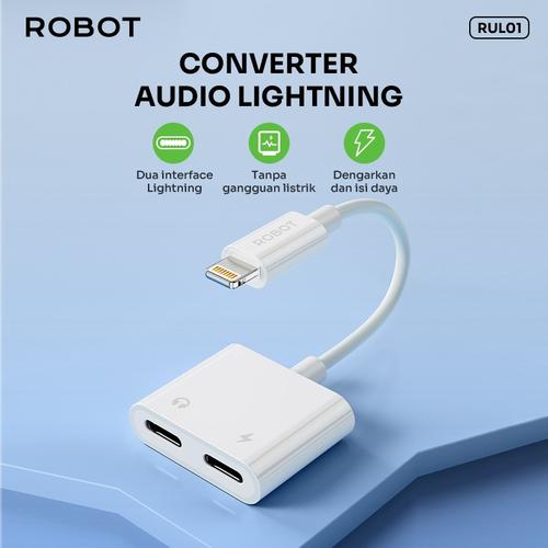 Jual ROBOT Converter RUL01 Lightning to Jack Audio 3.5mm + Type C ...