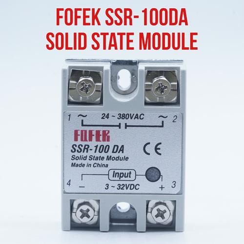 Jual FOFEK SSR-100DA SSR - 100DA SSR100DA 100A Single Phase Solid State Relay - DC Controlled AC ...