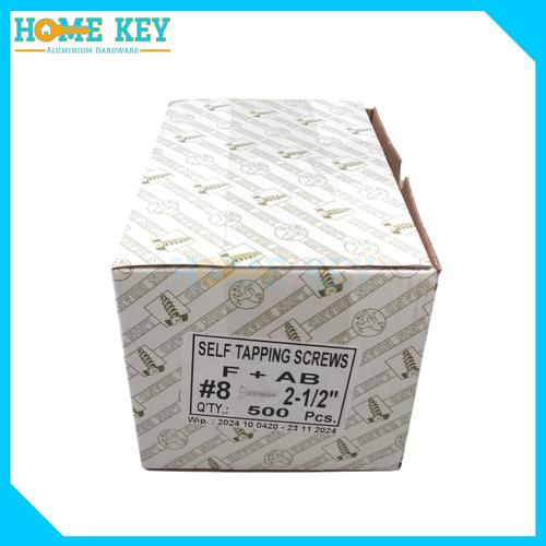 Jual FAB #8X2-1/2" Sekrup, Baut Tapping FH Moon Lion Kepala Rata, Obeng ...