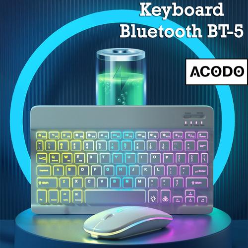 Promo Wireless Slim Keyboard 9 inch Bluetooth iPad Tab Android Windows ...