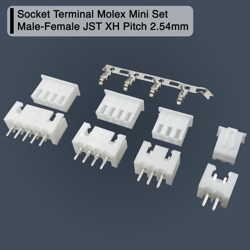 Jual Konektor Socket Soket Terminal Molex Molek Mini SET Male Female ...