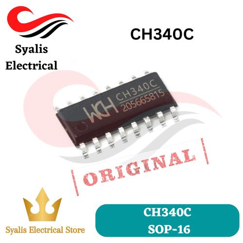 Jual IC CH340C USB Serial TTL UART Original Chip Built-in Xtal SOP-16 [Syalis] - Kota Bandung ...