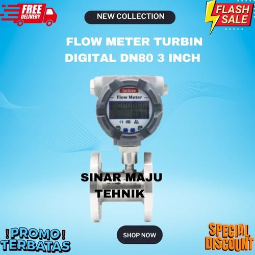 Jual Flow Meter Digital Turbine DN80 3" inch G1 Flange - Jakarta Barat ...