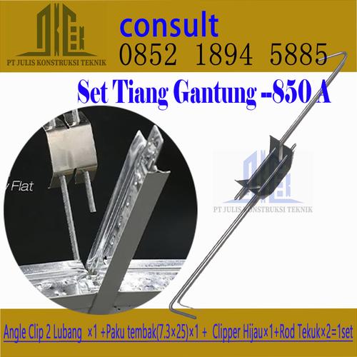 Promo Set Tiang Gantung Plafon Akustik / Rod Drat / Clipper Hijau Clip ...