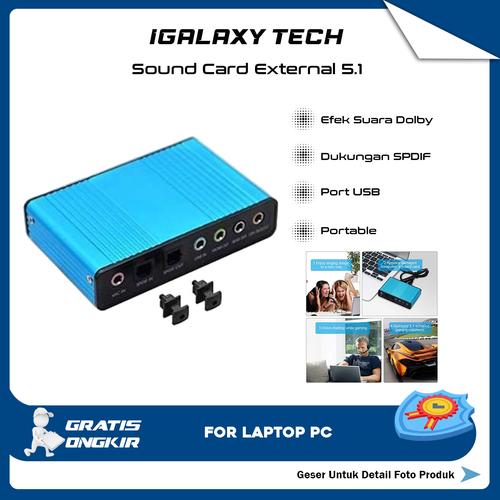 Jual Sound Card External Channel 5.1 Suround USB Soundcard SPDIF ...