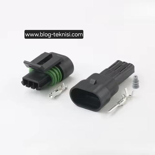 Jual Delphi 3 Way Female Metri-Pack 150 Series 12162182, Pressure ...