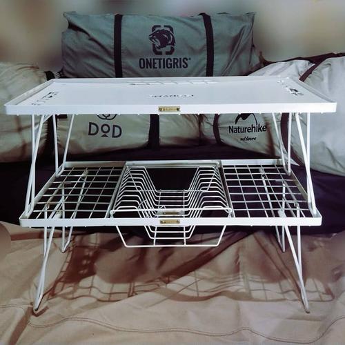 Jual NEW SWANGGI Baltic White Meja Lipat Besi Portable IGT - Meja IGT ...