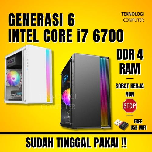 Jual Core i7 | Gen 6 | DDR 4 | PC Komputer | CPU Rakitan - 4GB // 128GB ...