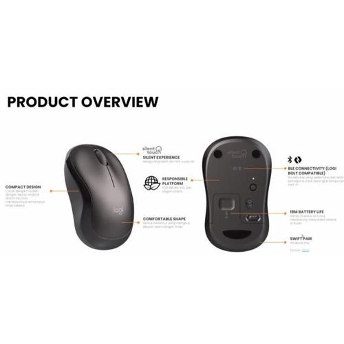 Jual Logitech Mouse M240 Wireless Bluetooth Silent Click M-240 Logi ...