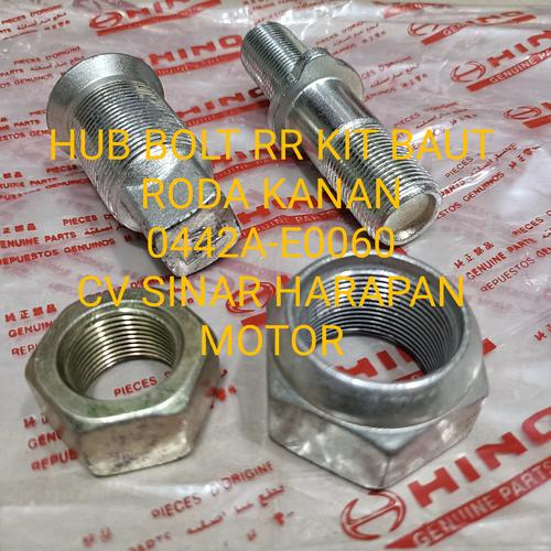 Jual 0442A-E0060 HUB BOLT KIT RR HINO FM320 FM 320 P11 BAUT RODA KANAN ...