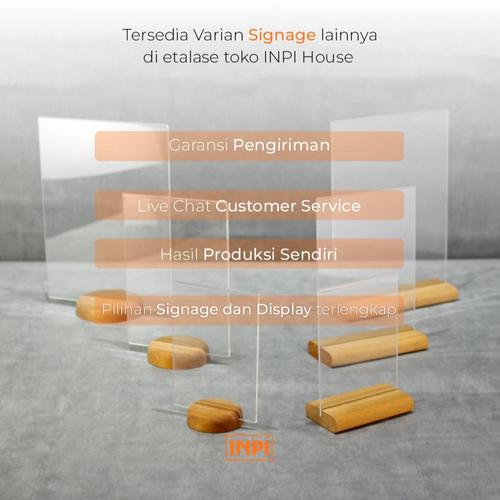 Jual Stand Display Menu Kayu Akrilik - INPI House - A4 - Jakarta ...