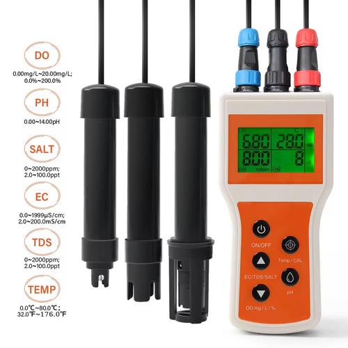 Jual YK100 Handheld Intelligent Portable Dissolved Oxygen Meter Kit Digital 6-in-1 PH DO SALT EC ...