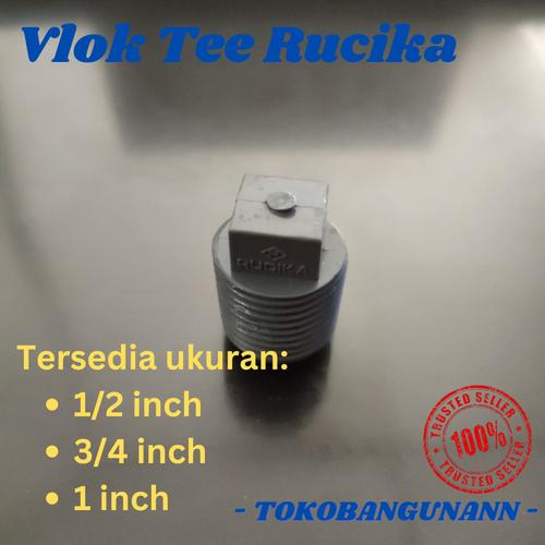 Jual Plug Flug Pluk dop drat luar PVC Rucika - Jakarta Barat ...