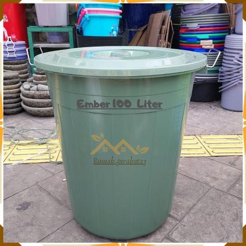 Jual AMP - EMBER 100 LITER EMBER AIR EMBER PLASTIK DENGAN TUTUP BESAR ...
