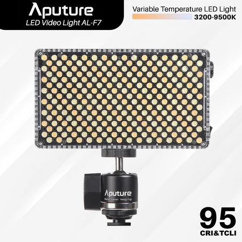 Promo APUTURE AL-F7 ON CAMERA LED VIDEO LIGHT 3200-9500K LED PANEL ...