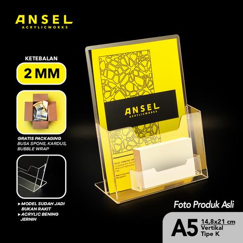 Promo Tempat Brosur Akrilik dengan Kartu Nama / Acrylic Flyer Stand ...