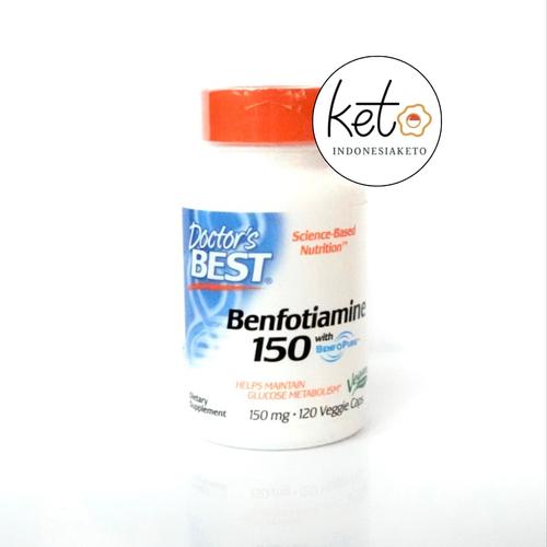 Jual Doctor's Best Benfotiamine Vitamin B1 150mg 120 Veg Capsules , ORI 100% USA , Doctor ...