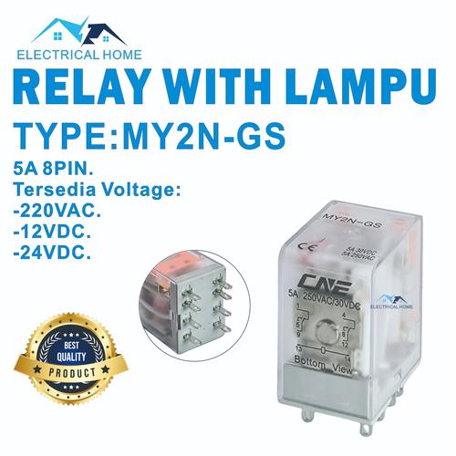 Jual RELAY MY2N-GS 8 PIN 5A WITH LAMP - AC220V - Kota Surabaya ...