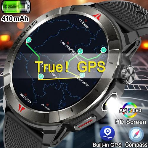 Jual Built-in GPS Smart Watch Men Gift 4GB RAM 1.43" AMOLED Screen ...