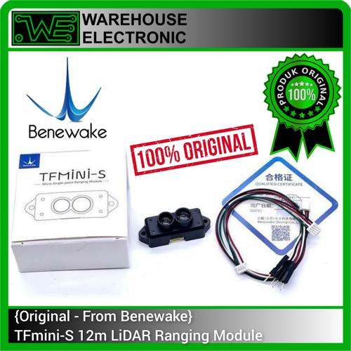 Jual TF mini S 12m LiDAR Ranging Module - ORIGINAL Benewake TFmini-S ...