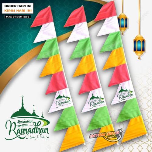Jual Umbul umbul Logo Ramadhan Dekorasi Buat Lebaran /Bendera Umbul ...