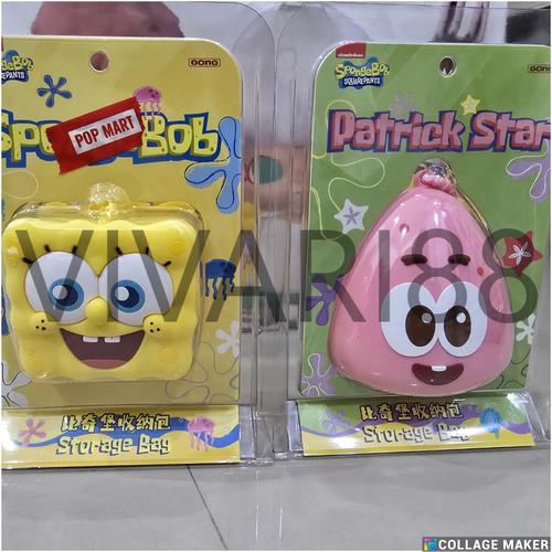 Jual POPMART POP MART SPONGEBOB / PATRICK Earphone Case / Storage Bag ...