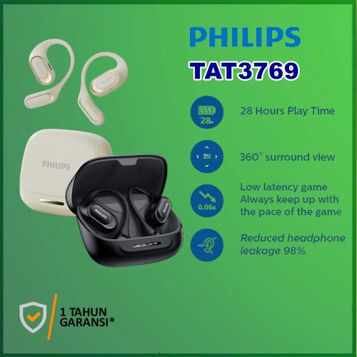 Promo Philips TAT3769 TAT 3769 Open TWS True Wireless Headphones ...