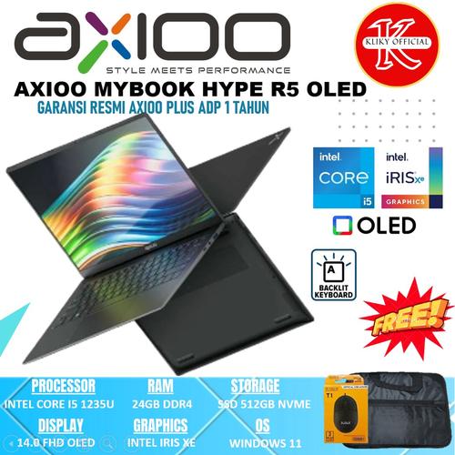 Jual AXIOO MYBOOK HYPE R5 Oled Intel Core i5 1235U 24GB DDR5 512GB 14.0 ...