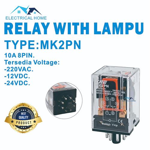 Jual RELAY MK2P-N 8 PIN 10A WITH LAMP - AC220V - Kota Surabaya ...