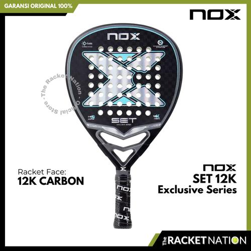 Promo NOX SET Exclusive Series 12K CARBON Original | Racket Raket Padel ...