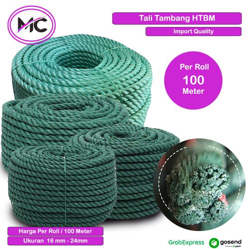 Jual Tali Tambang Per Roll Gulung Tali Tambang Plastik HTBM PE Besar Kecil Sedang ukuran 3mm ...