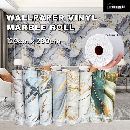 Jual 120 x 280cm Wallpaper Dinding Marble PVC Roll Stiker Dinding ...