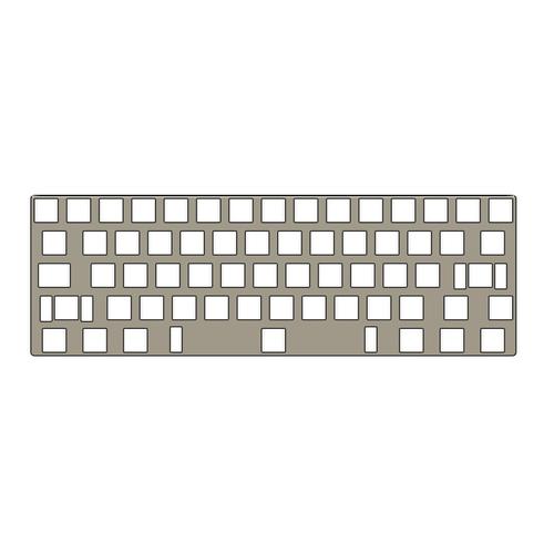 Jual 60% keyboard plate carbon fiber tsangan layout oring - Kota ...