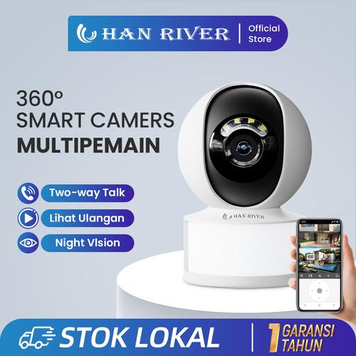 Promo HAN RIVER CCTV 360° Camera Pintar 3MP Rotasi Full HD PTZ ...
