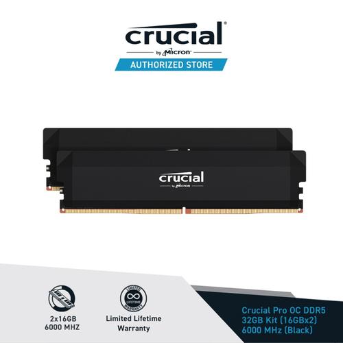 Promo Crucial Ram Pro Overclocking 32GB Kit (16GBx2) - DDR5-6400 UDIMM ...