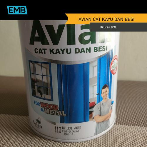 Jual AVIAN Cat Minyak Kaleng 1 KG isi 0.9 Liter Cat Kayu Besi Tembok ...