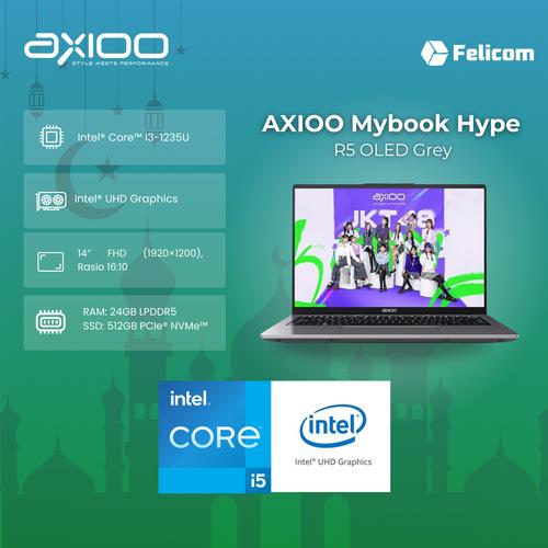 Jual Laptop Axioo MyBook Hype R5 OLED Intel i5-1235U/24GB/512GB/FHD+ ...