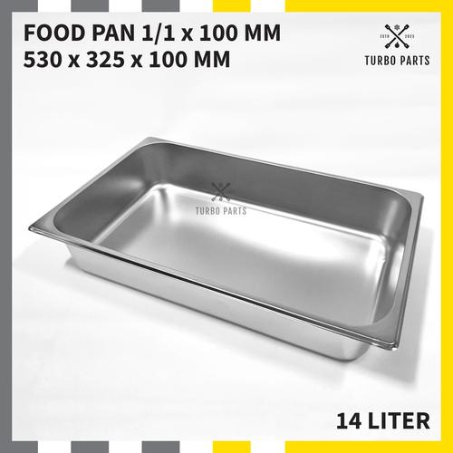 Jual GN Food Pan 1/1 x 100 mm Stainless Steel I Wadah Makanan - Food ...