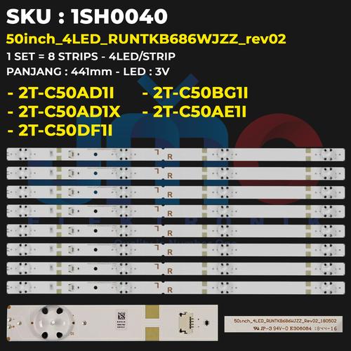 Jual Backlight TV Sharp 50 Inch 2T-C50AD1I 2T-C50AD1X 2T-C50DF1I 2T-C50BG1I 2T-C50AE1I 50inch ...