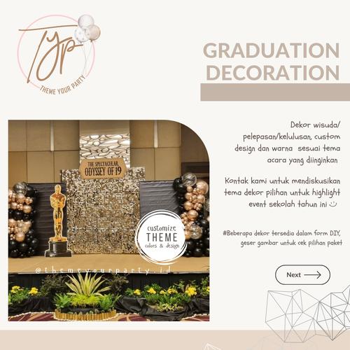 Jual Graduation Balloon Decor - Backdrop - Grad E, DIY, Dekor Saja ...