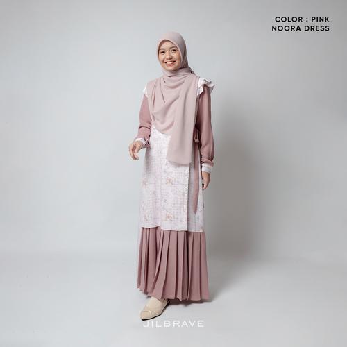 Jual JILBRAVE Noora Dress Gamis Best Seller Lebaran Simple Elegant Look ...